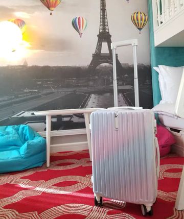 24吋 粉紅粉藍漸變色行李箱 行李喼 luggage baggage suitcase gip｜慢活雜貨店